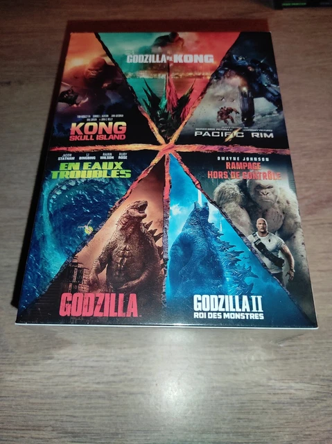 * COFFRET NEUF Sous Blister 7 Dvd Godzilla Kong Rampage En Eaux ...