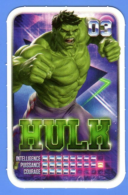 CARTE MARVEL LECLERC 2021 Révèle ton Pouvoir #03 HULK EUR 1,00 ...