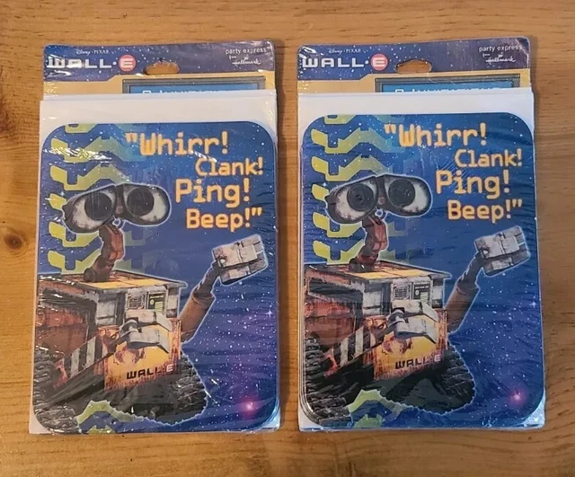 DISNEY PIXAR WALL-E Hallmark Party Express 2 Packs of Invitations- 16 ...