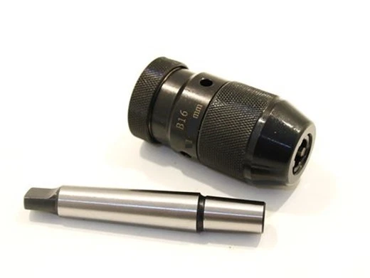 MANDRINO AUTOSERRANTE 1-16 mm CON ATTACCO CONICO B16 + ADATTATORE MT3 PER TORNIO EUR 28,90 ...