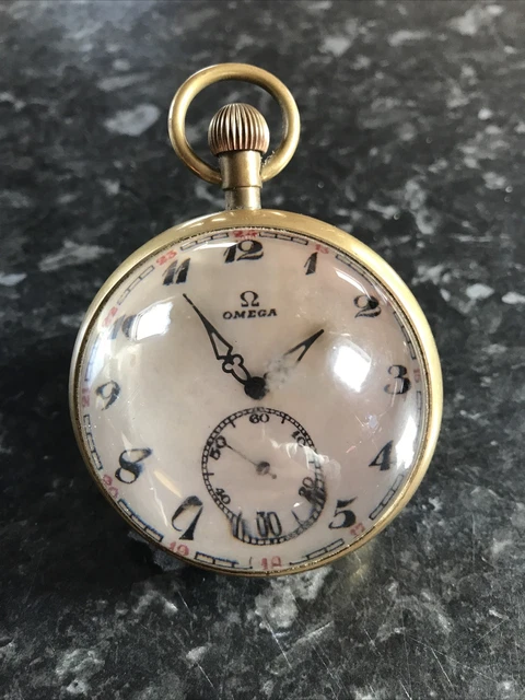 VINTAGE OMEGA GLASS Ball Paperweight Clock Mechanical Round £33.00 ...