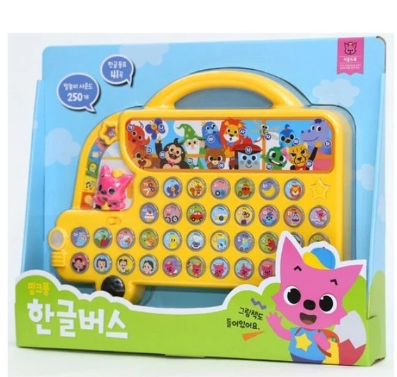 PINKFONG LEARNING KOREAN HANGUL Veision Bus Play Toy Set For Baby ...
