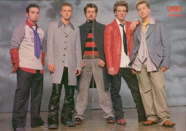 NSYNC ISRAELI MAGAZINE POSTER Centerfolds PINUP Justin Timberlake ...