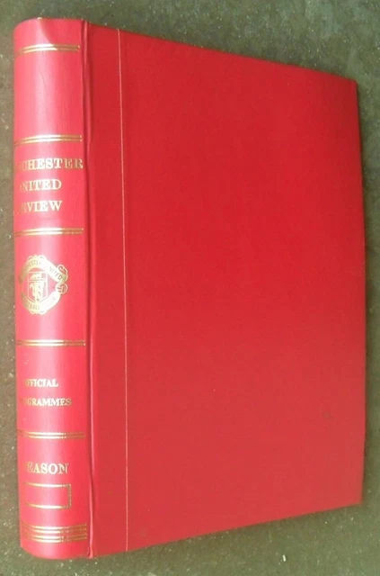 MAN UTD OFFICIAL 1980s FOOTBALL PROGRAMME BINDER £8.99 - PicClick UK