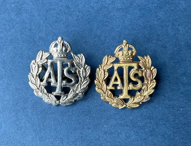 VINTAGE BRITISH ARMY VINTAGE ATS AUXILIARY TERRITORIAL SERVICE METAL ...