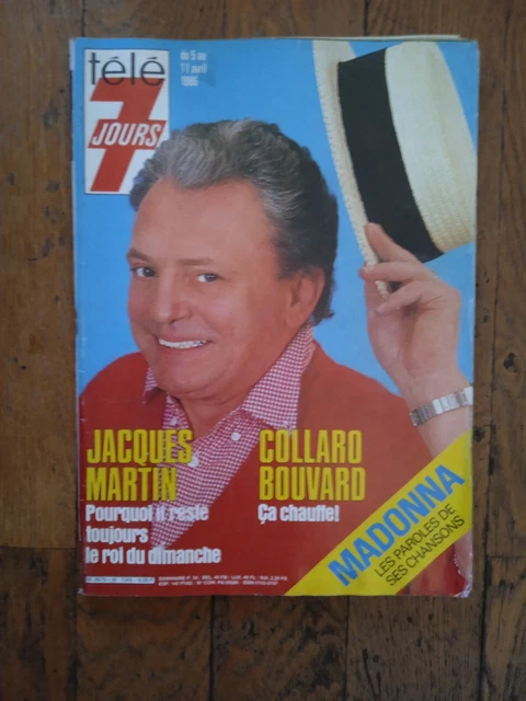 MAGAZINE TÉLÉ 7 jours de 1986 - Jacques Martin EUR 5,00 - PicClick FR