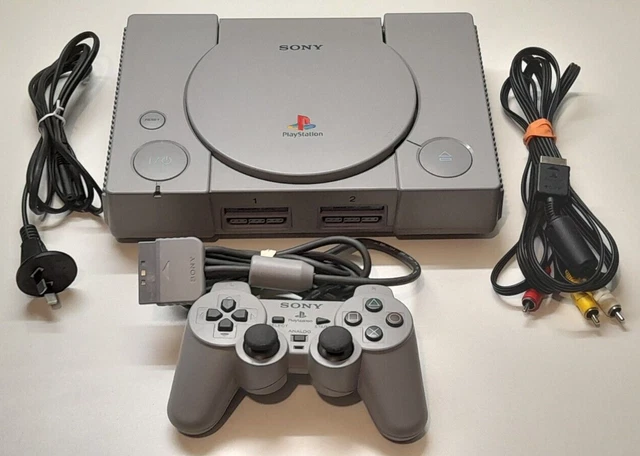 SONY PS1 PLAYSTATION 1 Console Controller Cables PAL SCPH-7502 - Tested ...