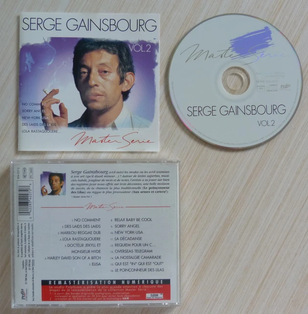 CD ALBUM COMPILATION Master Serie Vol 2 Serge Gainsbourg 16 Titres Best Of EUR 4,99 - PicClick FR