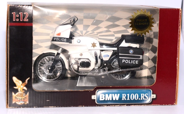 NUOVO 1/12 ROAD Legends BMW R100-RS polizia pressofusione metallo Yat ...