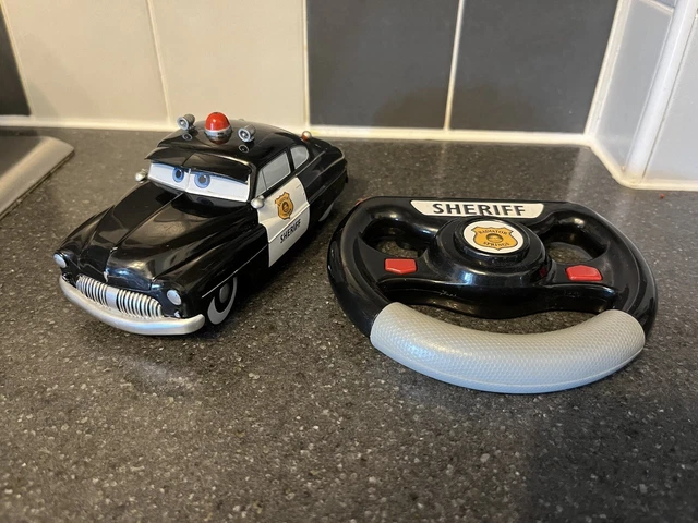 DISNEY PIXAR CARS RC Sheriff Police Car - Tested And Working Rare Find ...