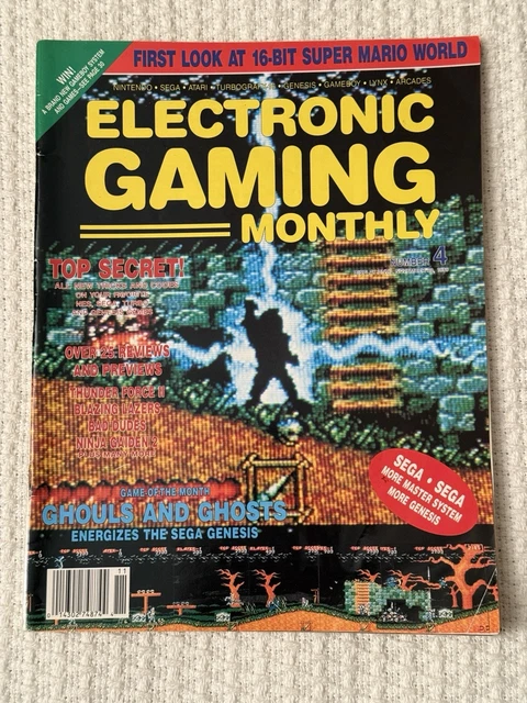 ELECTRONIC GAMING MONTHLY Magazine Volume 1 Issue Number 4 EGM Nov 1989 ...