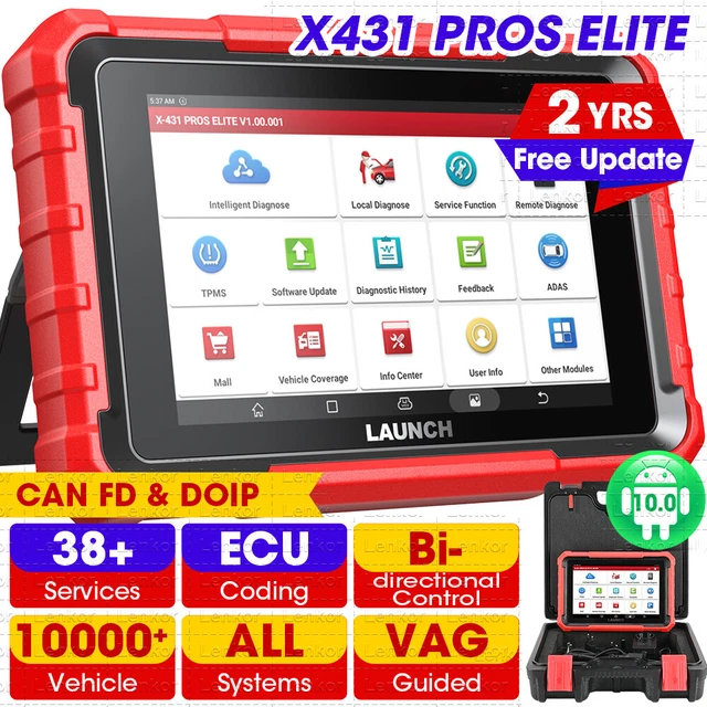LAUNCH X431 PRO ELITE PRO V Voiture scanners OBD Systèmes Complète ...