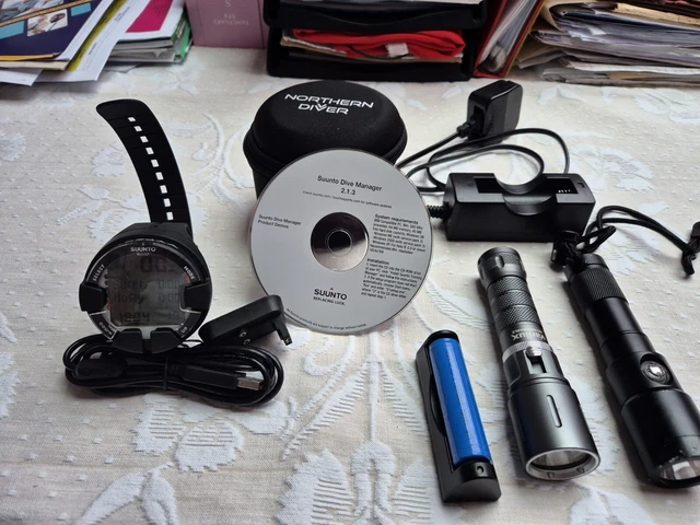 SUUNTO VYPER AIR Dive computer (Air & Nitrox)+ 2 Dive Torches £101.00 ...