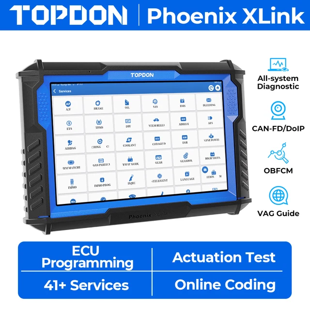 TOPDON PHOENIX XLINK Professional BiDirectional Diagnostic Tool ECU P ...