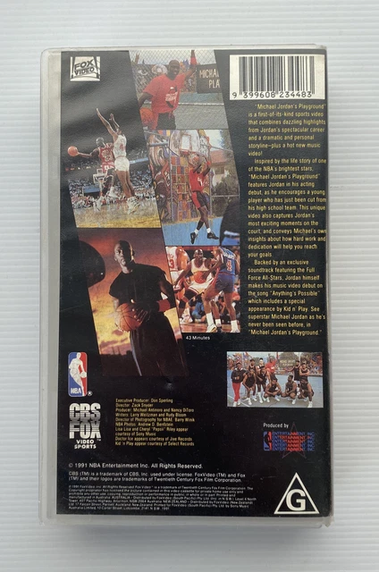 MICHAEL JORDAN'S PLAYGROUND VHS Video Tape - NBA Basketball 1991 VGC £3 ...