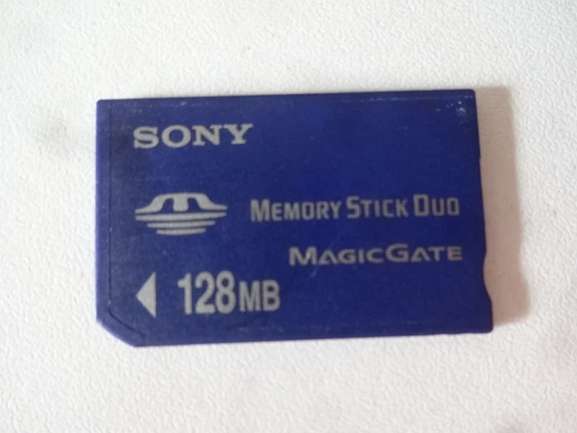 SONY MEMORY STICK DUO Magic Gate 128MB (Tested) Made in Japan £11.24 ...
