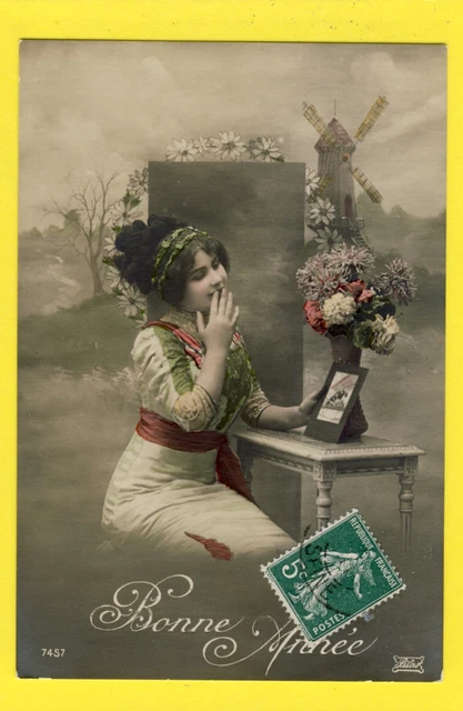 CPA BONNE ANNÉE 1912 de Juliette PERRIN à Armand LECOMTE de PARIS EUR 8 ...