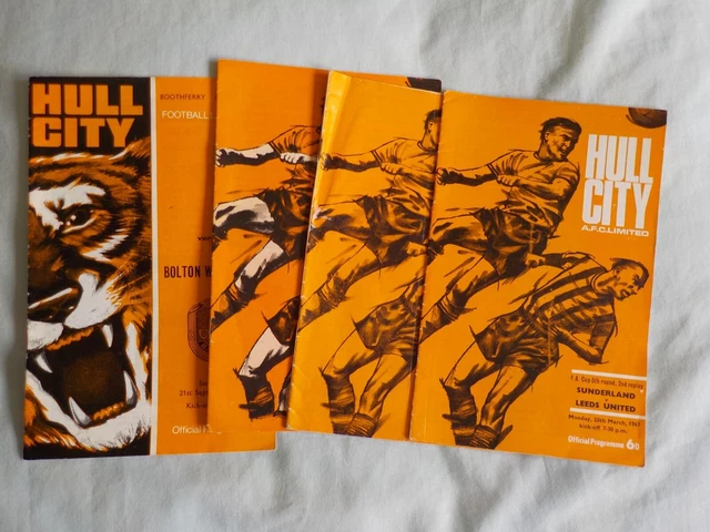 3 HULL CITY home programmes 1960's £1.50 - PicClick UK