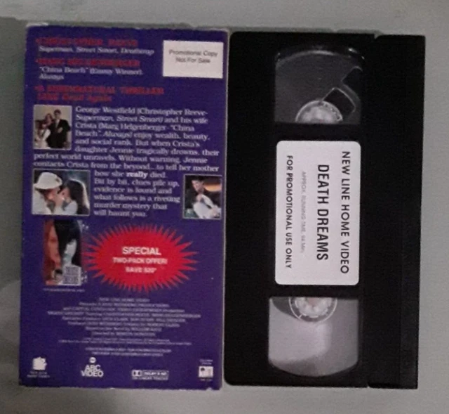 CHRISTOPHER REEVE DEATH DREAMS marg helgenberger VHS VIDEOTAPE screener ...