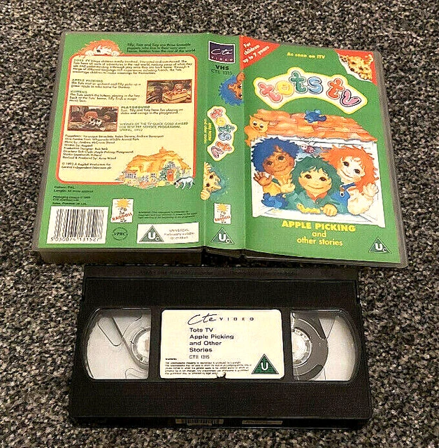 TOTS TV APPLE Picking & Other Stories Tilly Tom Tiny Pal Vhs Video Kids ...
