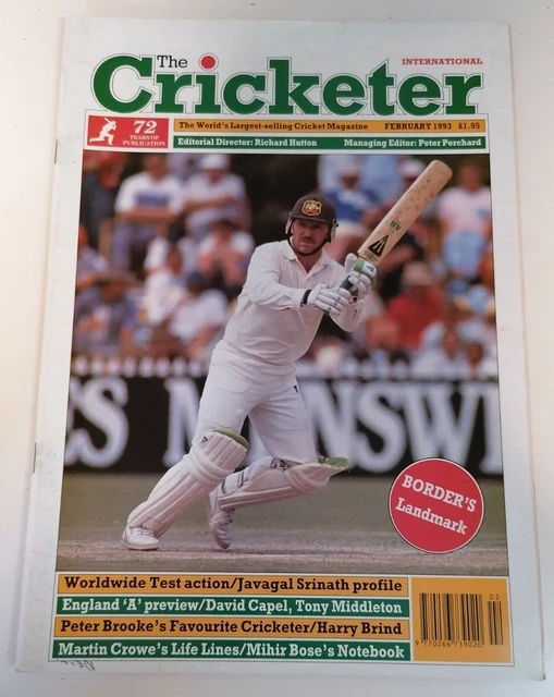 MAGAZINE - VINTAGE Sports The Cricketer International Cricket Magazine ...