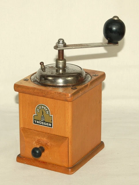 ALTE ARMIN TRÖSSER Mod. 40 Mocca Holz Kaffeemühle - Mokkamühle Metallmahlwerk EUR 24,99 ...