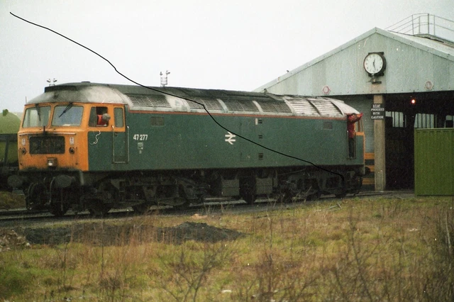 35MM RAILWAY Negative British Rail Diesel Loco Unit Class 47277 Neg No ...
