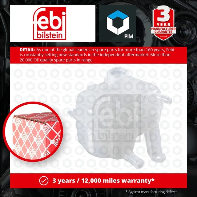 COOLANT EXPANSION TANK fits FIAT 500 312 9 2010 on 51844133 51880401 ...