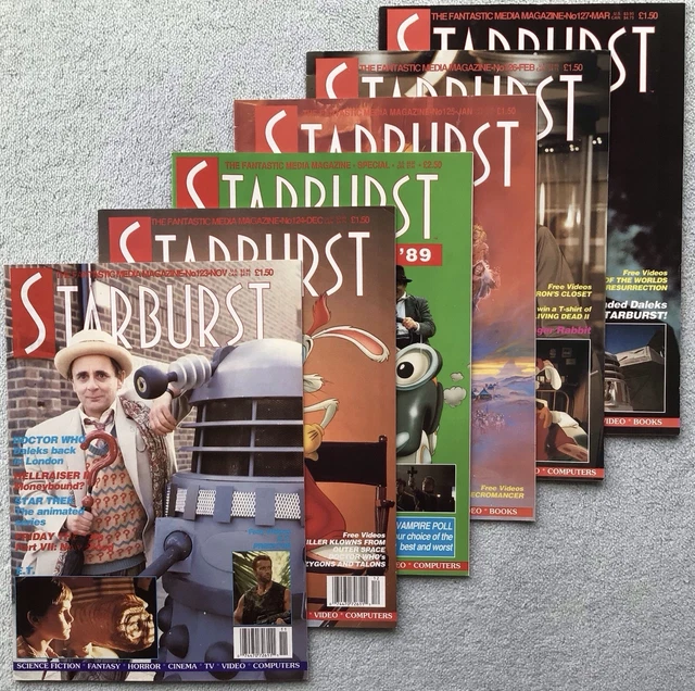 STARBURST MAGAZINE BUNDLE 6 Issues: #123-127 (incl Winter Special ...