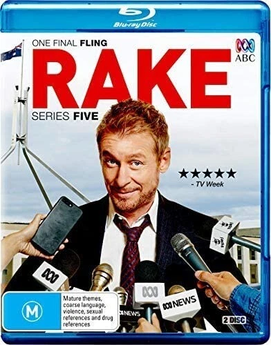 RAKE: SEASON 5 (Blu-ray, 2 Discs) Region B Richard Roxburgh Series New ...