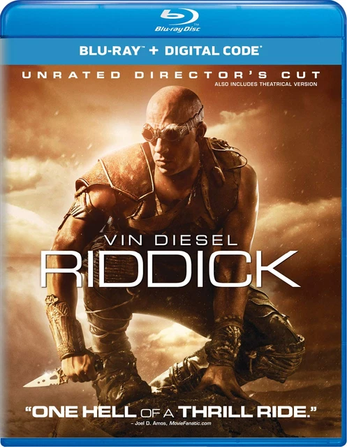 RIDDICK (BLU-RAY) VIN Diesel Karl Urban Jordi Molla Matt Nable Katee ...