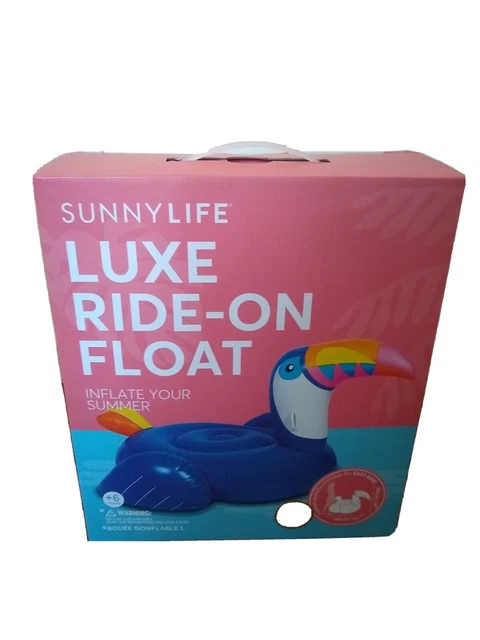 SUNNYLIFE LUXE RIDE-ON Float -Pelican. Beach Inflatable. Pool Party ...