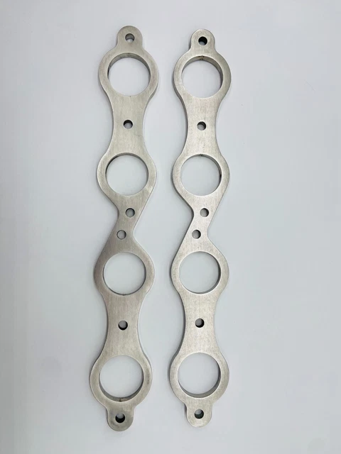 LS EXHAUST FLANGE header plate pair 10mm Stainless Steel - 1-7/8" / 47 ...