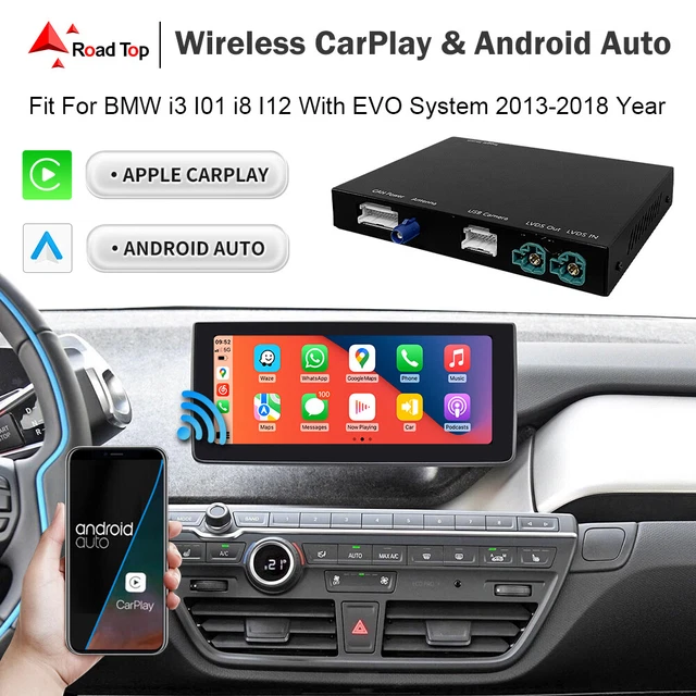 WIRELESS CARPLAY ANDROID Auto Interface for BMW i3 I01 EVO System 2017 ...