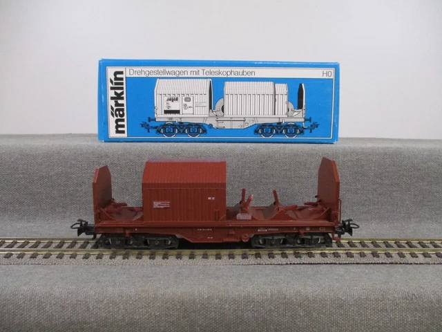 MÄRKLIN SPUR H0 4693 Güterwagen Drehgestellwagen Teleskophaubenwagen der DB OVP EUR 23,90 ...