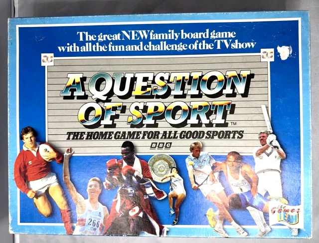 A QUESTION OF Sport Board Game 1986 Vintage Family Quiz Show BBC TV £10 ...