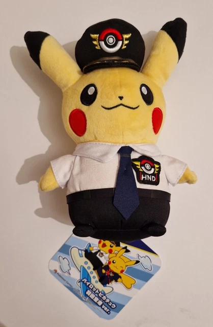 OFFICIAL HANEDA AIRPORT Pikachu Plush Pilot Japan Doll Pokemon ...