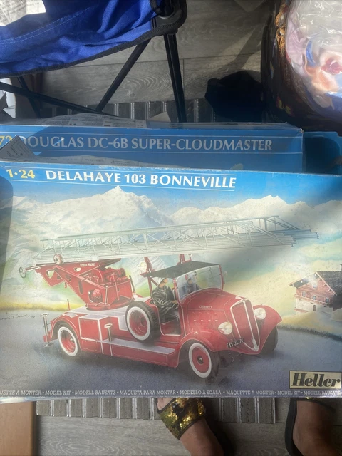 HELLER 80780 1:24TH Camion De Pompiers Delahaye Type 103 French Fire ...
