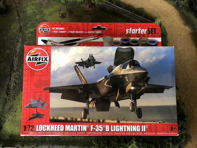 AIRFIX MODELS - 1:72 Scale Lockheed Martin F-35 Lightning II Starter ...