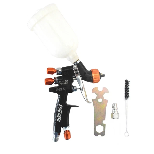 DEVILBISS MINI CAR Spray Gun SRi Pro 1.2mm Gravity Feed HVLP Paint ...