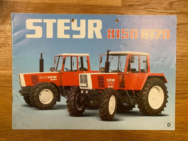 STEYR 8150 8170 traktor prospekt schlepper tractor brochure EUR 16,11 ...