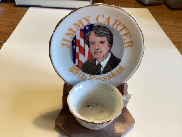 VINTAGE 3-PC JIMMY Carter Mini Cup Saucer Plains Georgia £14.39 ...