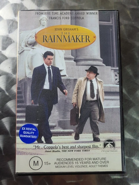 THE RAINMAKER - Francis Ford Coppola - VHS Video Big Box Ex Rental $8. ...