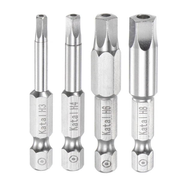 H3-H8 PENTÁGONO PUNTAS de Destornillador Kit 1/4" Hexagonal Vástago 2 ...