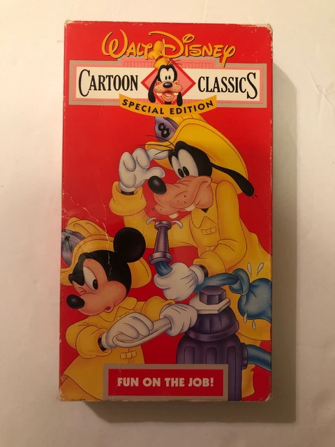 WALT DISNEY CARTOON Classics Special Edition FUN ON THE JOB Vhs Video ...