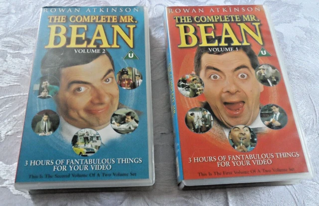 2 COMPLETE MR Bean Vol 1 and vol 2 VHS Tapes starring Rowan Atkinson ...