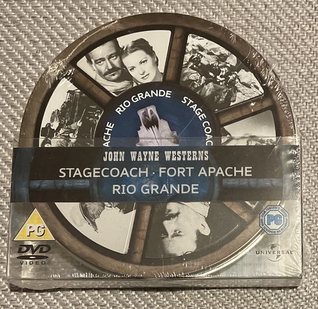 JOHN WAYNE DVD Box Set Westerns - Stagecoach - Fort Apache - Rio Grande ...