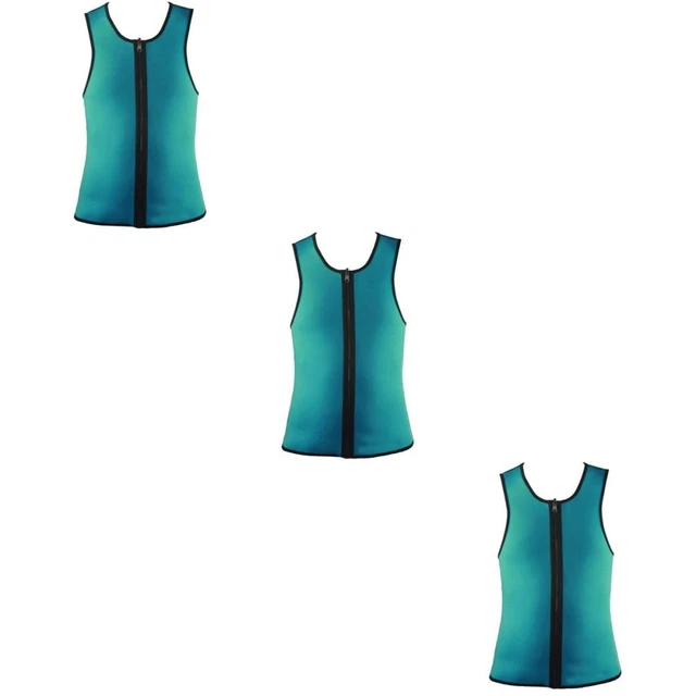 3 PACK WAIST Trainer for Men Male Body Shaper Tank Top Workout Vest £31 ...