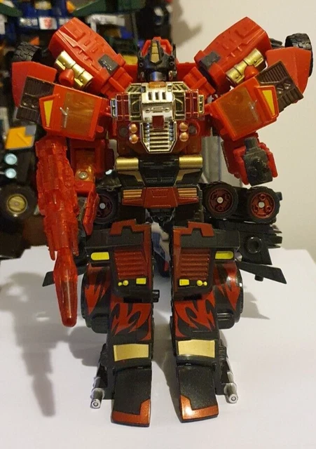 TRANSFORMERS SUPERLINK BLACK Rodimus Convoy plus Fire STD Grand Convoy ...