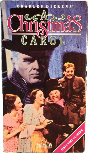 VTG 1988 CHARLES Dickens' A Christmas Carol First Time in Color MGM ...